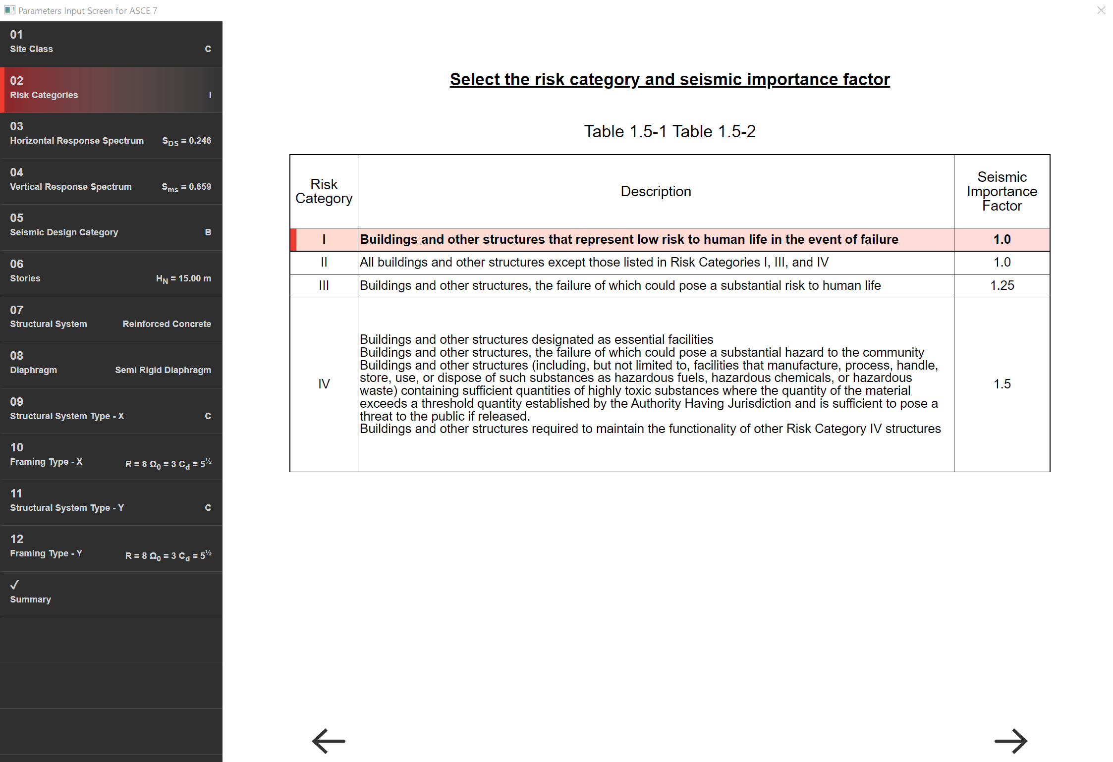 Risk Category and Seismic Importance Factor ASCE 7-16