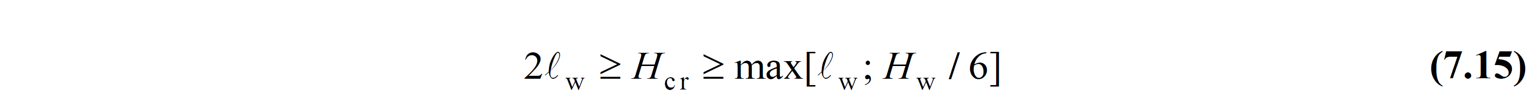 Boundary Regions and Critical Wall Section Segment Conditions