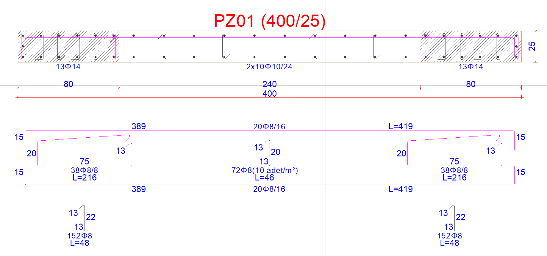 Shearwall Web Reinforcement Detailing