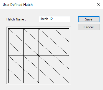 Creating a New User Defined Hatch