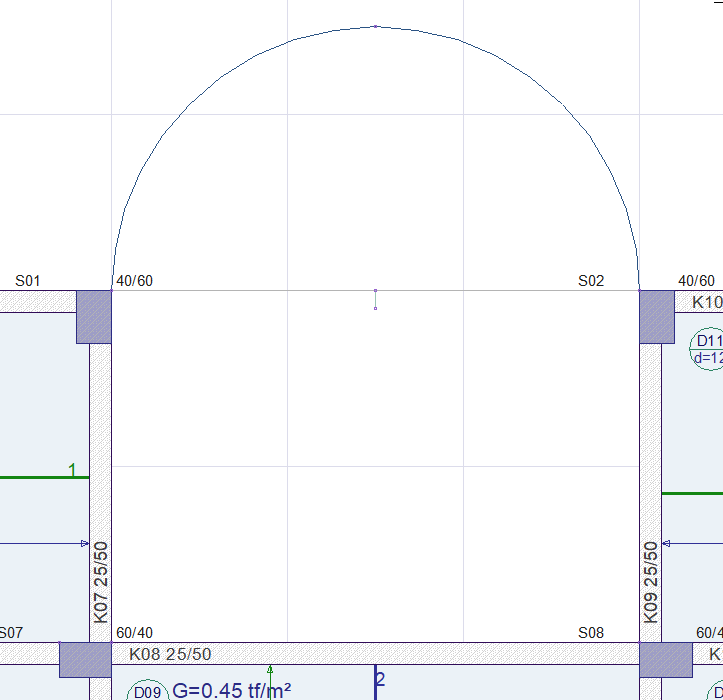 Drawing a Arc Slab Edge