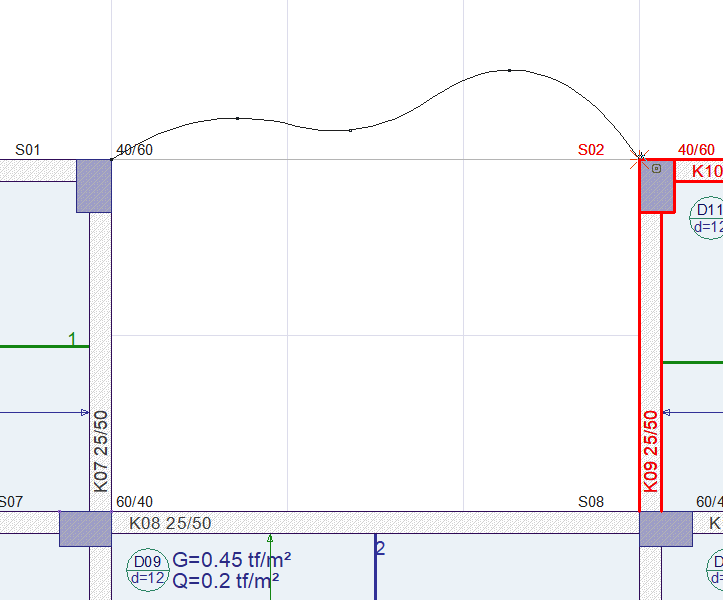 Drawing a Curve Slab Edge
