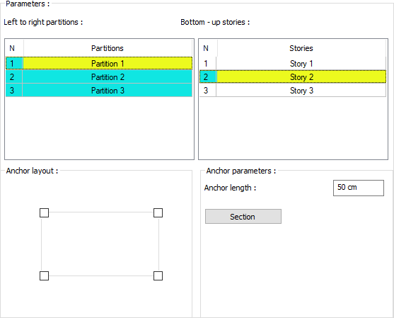 Determination of Anchor Layout
