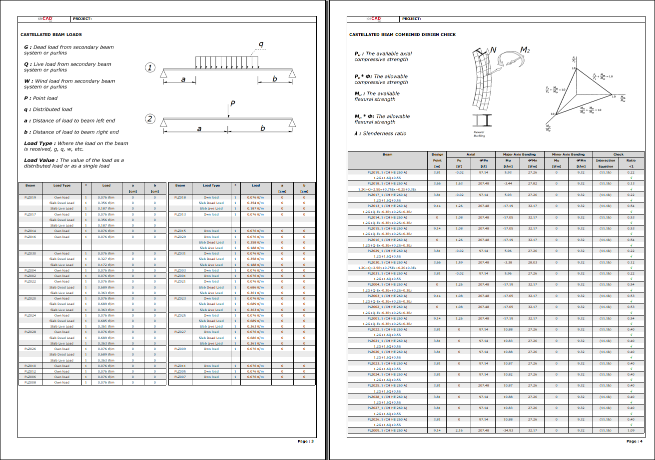 Castellated Beam Design Report