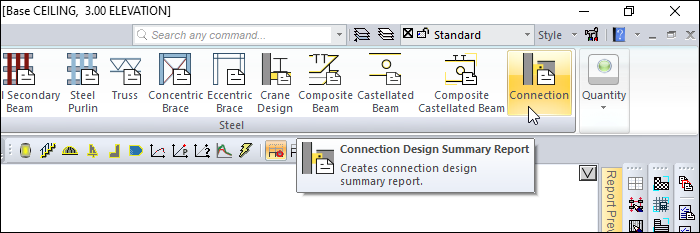 Connection Design Summary Report