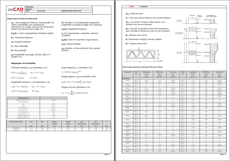 TS EN 1991-1-4 Wind Loads Report