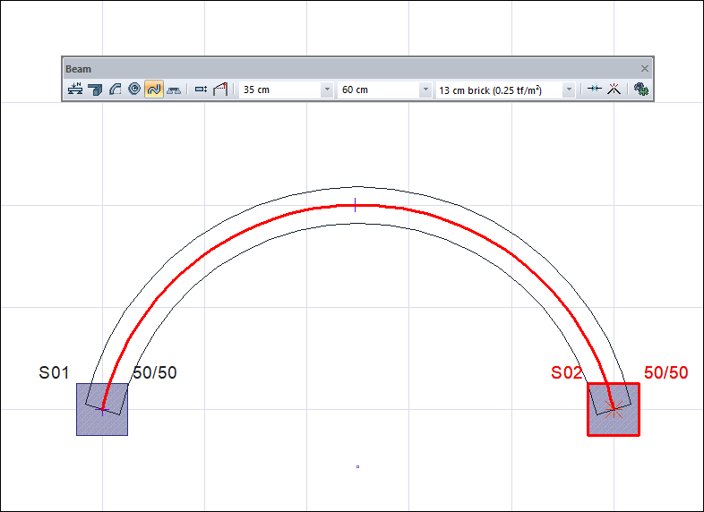 Creating a Continuous Arc Beam