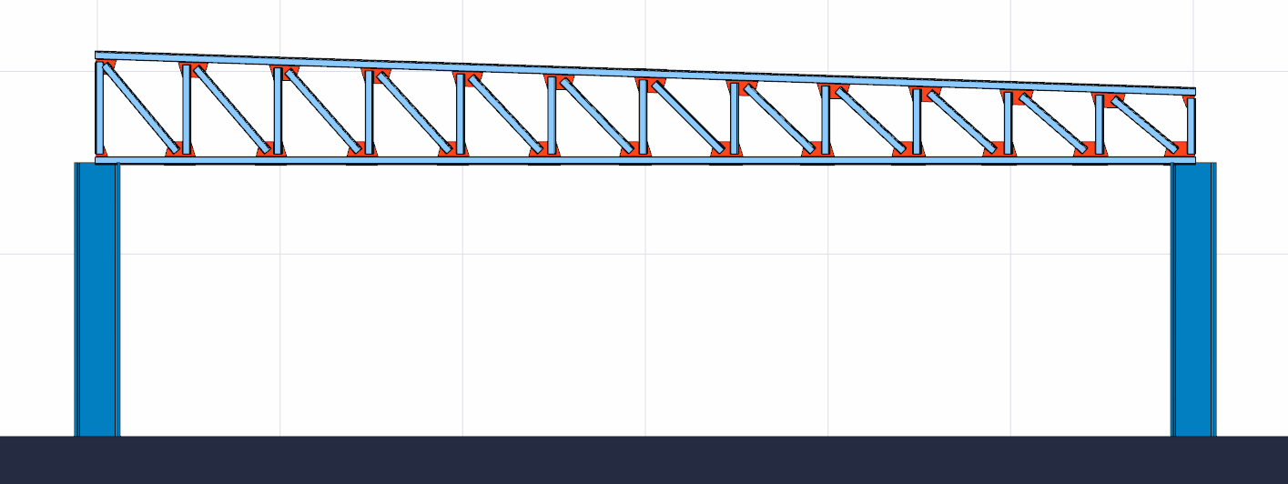 Trapezoid Sloping Right Truss