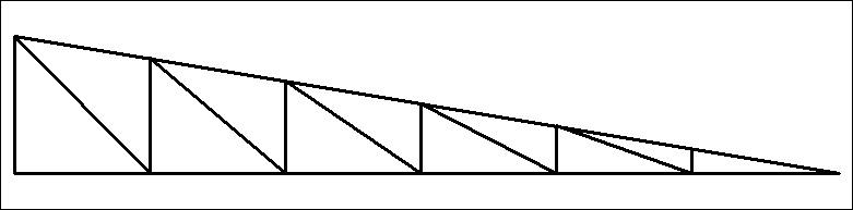 Triangular Sloping Right Truss