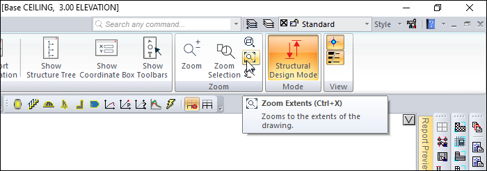 Zoom Extents Command