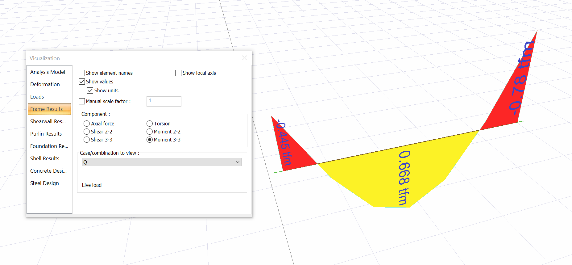 Instantaneous and Time Dependent Deflection Example 2