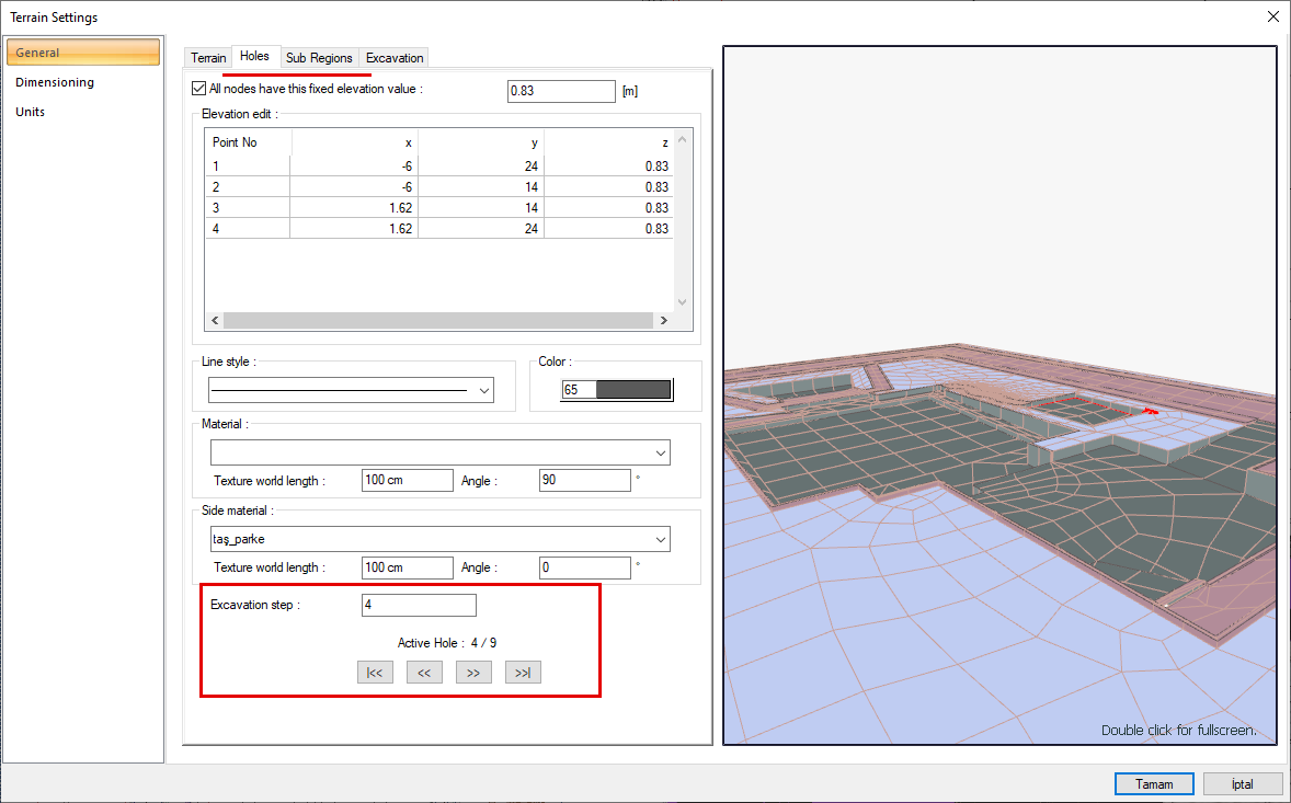 Excavation Calculation