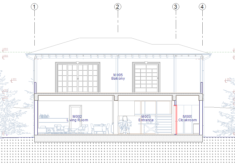 Show Axis in Sections and Elevations