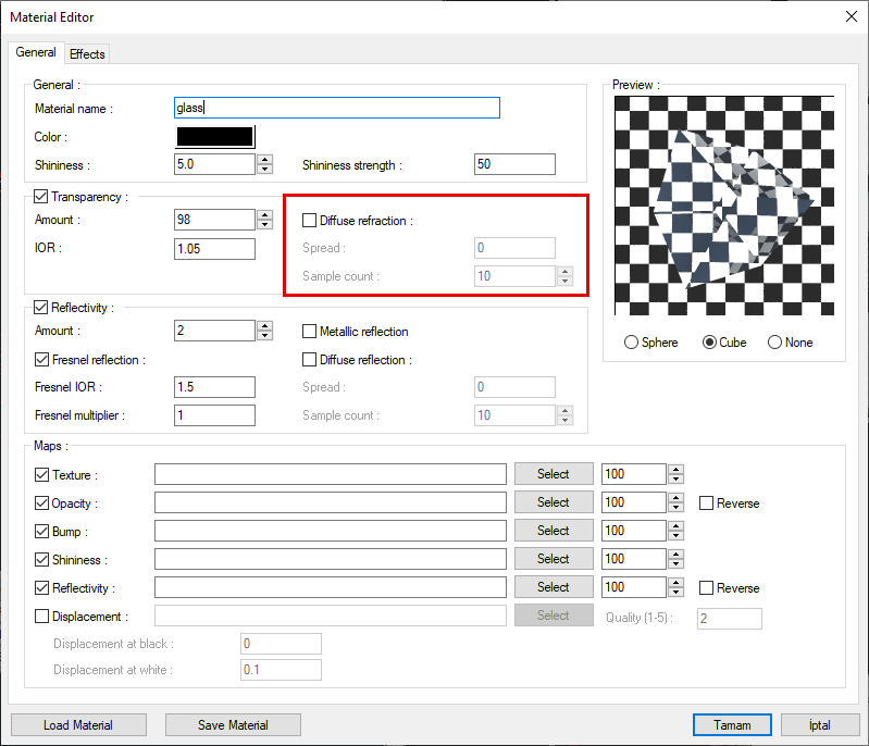 Creating a Frosted Glass Material