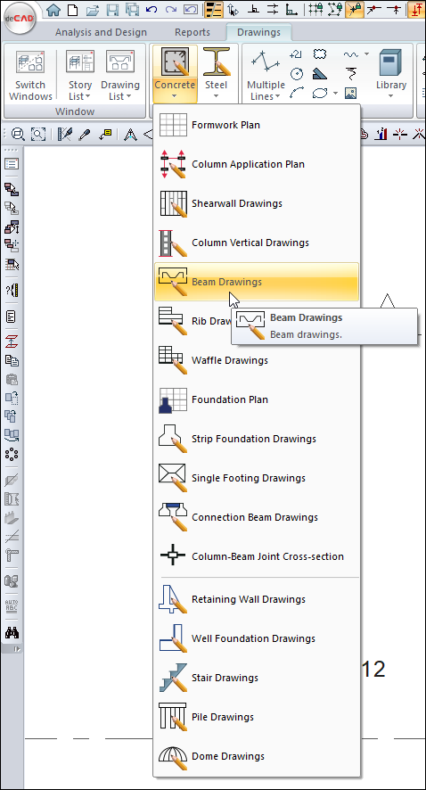 Create Concrete Drawings