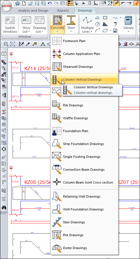Create Concrete Drawings