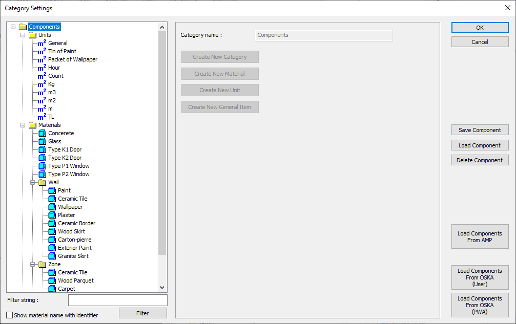 Example of Generating Component Report for Roof