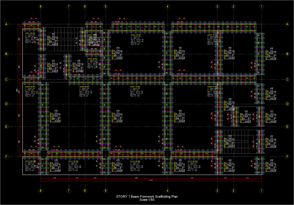 Scaffolding Plan Drawings
