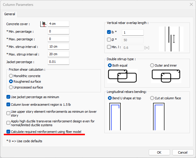 Column capacity ratio > 1
