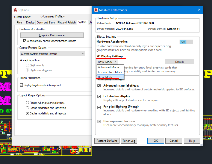 How to fix slowness problems in Autocad while working on exported drawings?