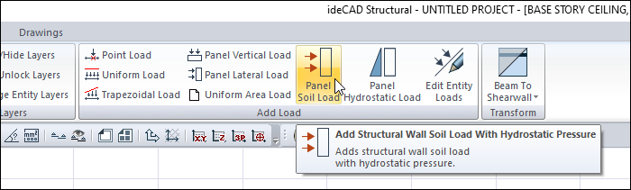 Panel Soil Load