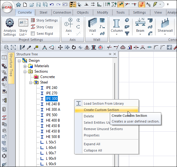 Create Custom Section